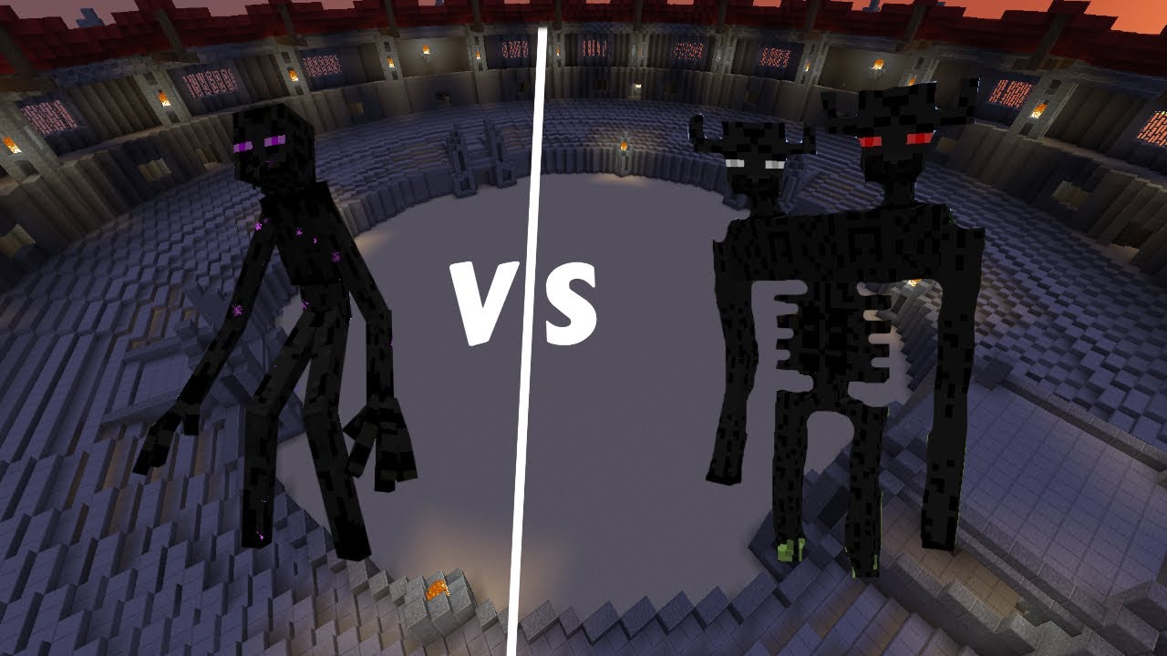 Titan VS Mutant Enderman (Minecraft Mob Battles) - YouTube