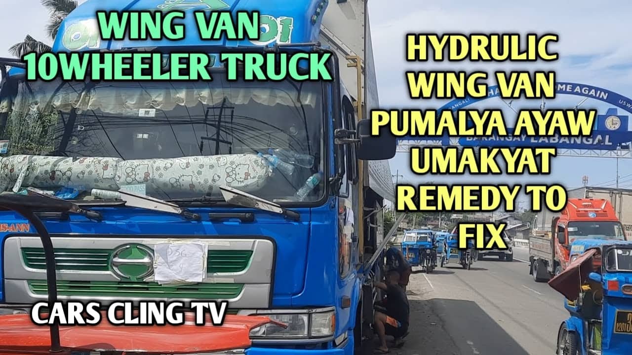 HINO HYDRULIC WING VAN FAILURE PUMUTOK ANG HOSE AYAW UMAANGAT NG WINGS ...