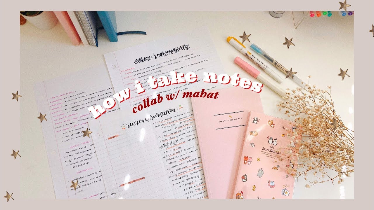 HOW I TAKE MY NOTES ️ - YouTube