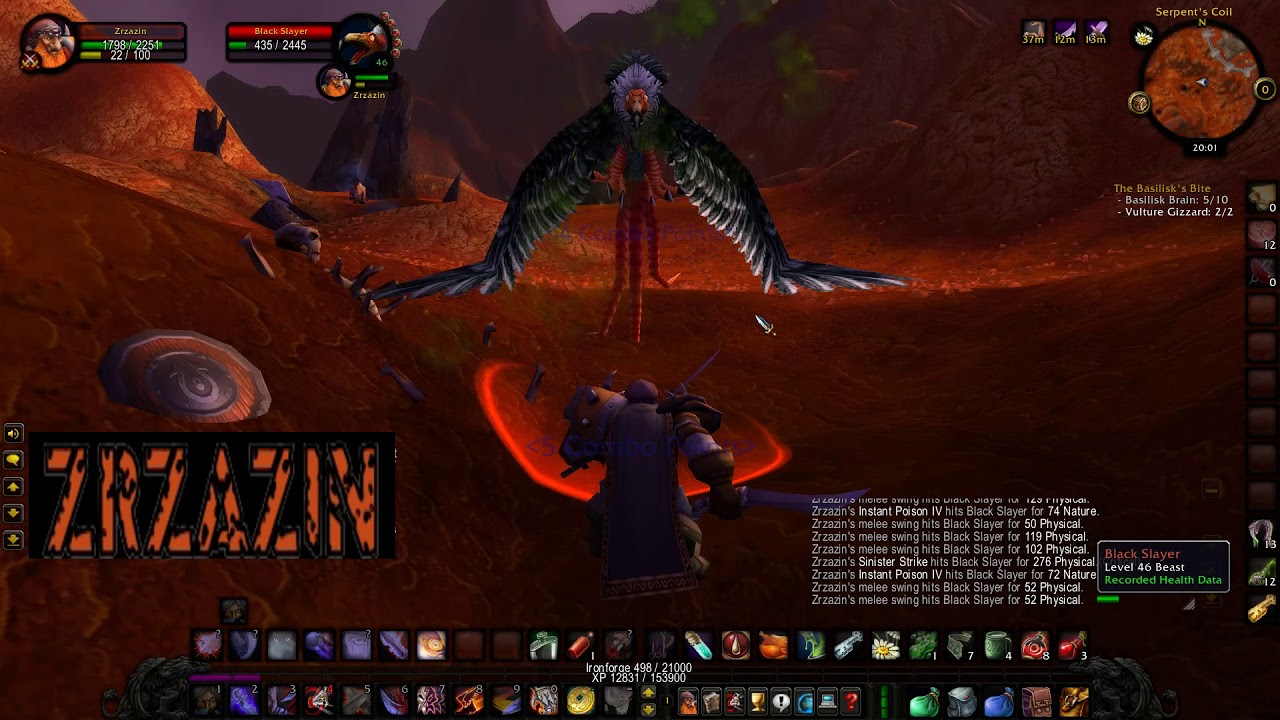 World of Warcraft Classic | Zrzazin - Dwarf Rogue | Pyrewood Village ...