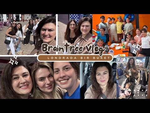 🛍️ Braintree Village Outlet’te Ailece Alışveriş Günü | Kahve Molası ve Doğum Günü Partisi 🎉☕ 