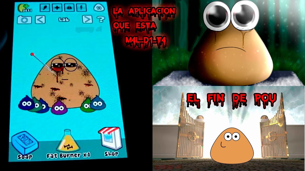 El Fin de POU la aplicacion de la Google Play que esta M4L.DI..T.? - YouTube