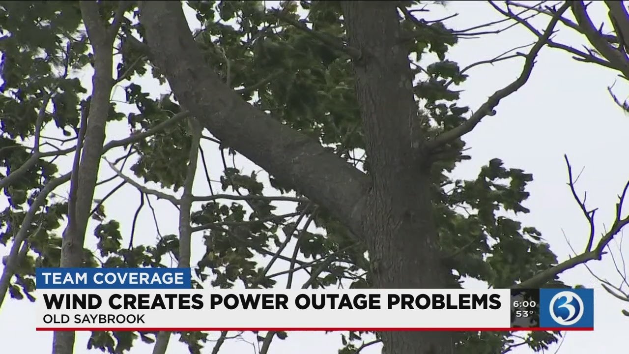 High wind gusts lead to power outages across the state - YouTube