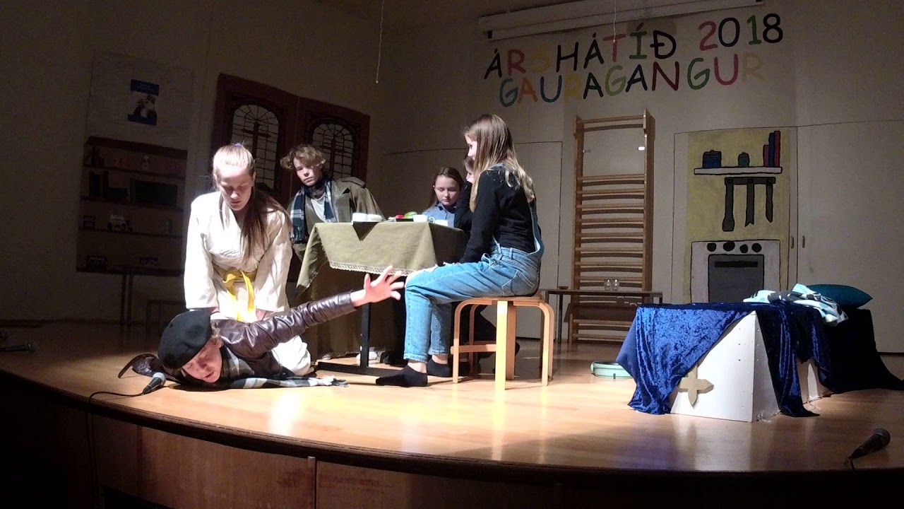 Árshátíð unglingastigs Hrafnagilsskóla 2018 - Gauragangur (hluti 1/3 ...