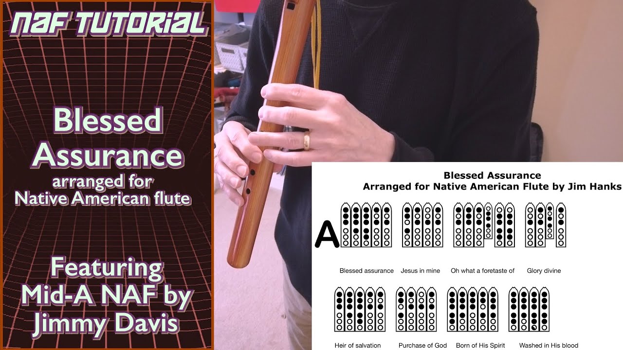 NAF Tutorial: "Blessed Assurance" w/ finger tabs - YouTube