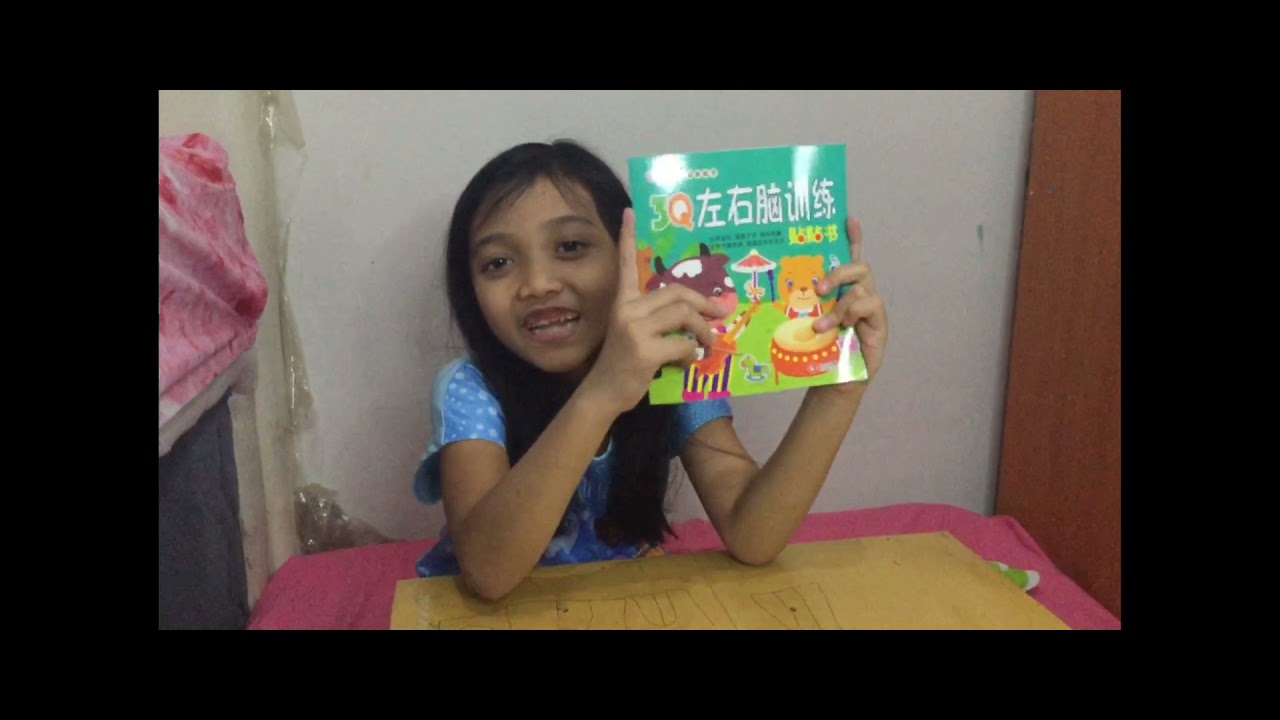 Alona playing maze book and sticker ... part 2 - YouTube