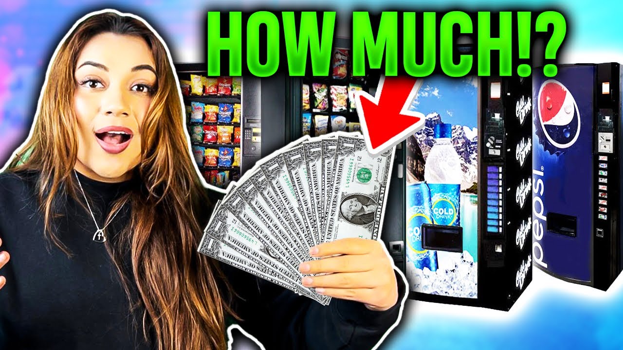 Collecting cash from 4 vending machines - YouTube