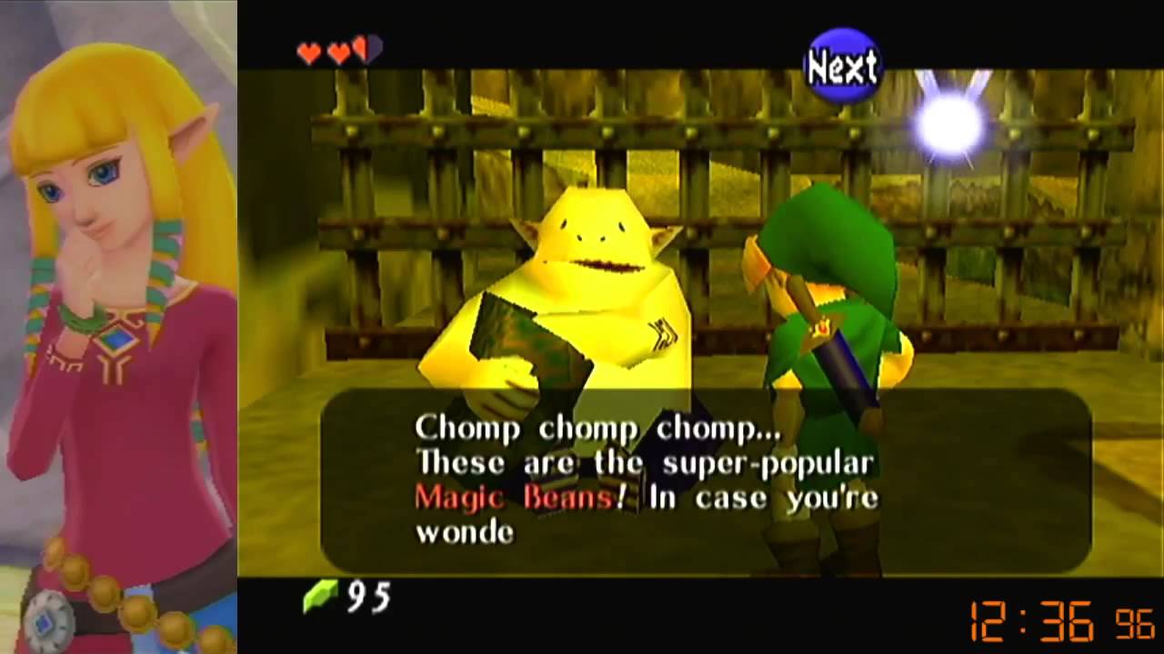 OoT: 9 Magic Beans Route (1 Trip) - YouTube