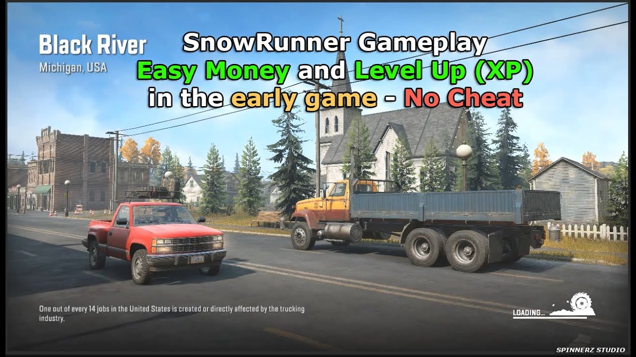 SnowRunner Easy Money and Level Up - Early Game No Cheat | SnowRunner ...