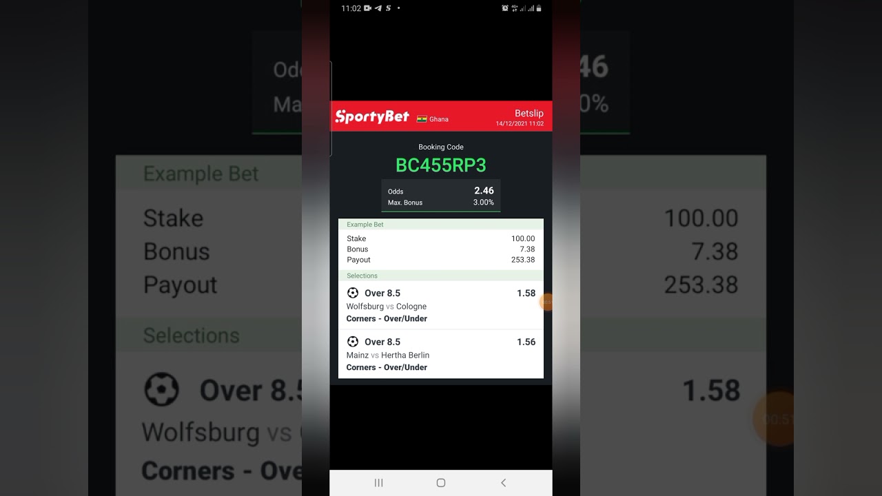 Today's Bet slip 14th Dec with booking code 2+odds #Sportybet# ...