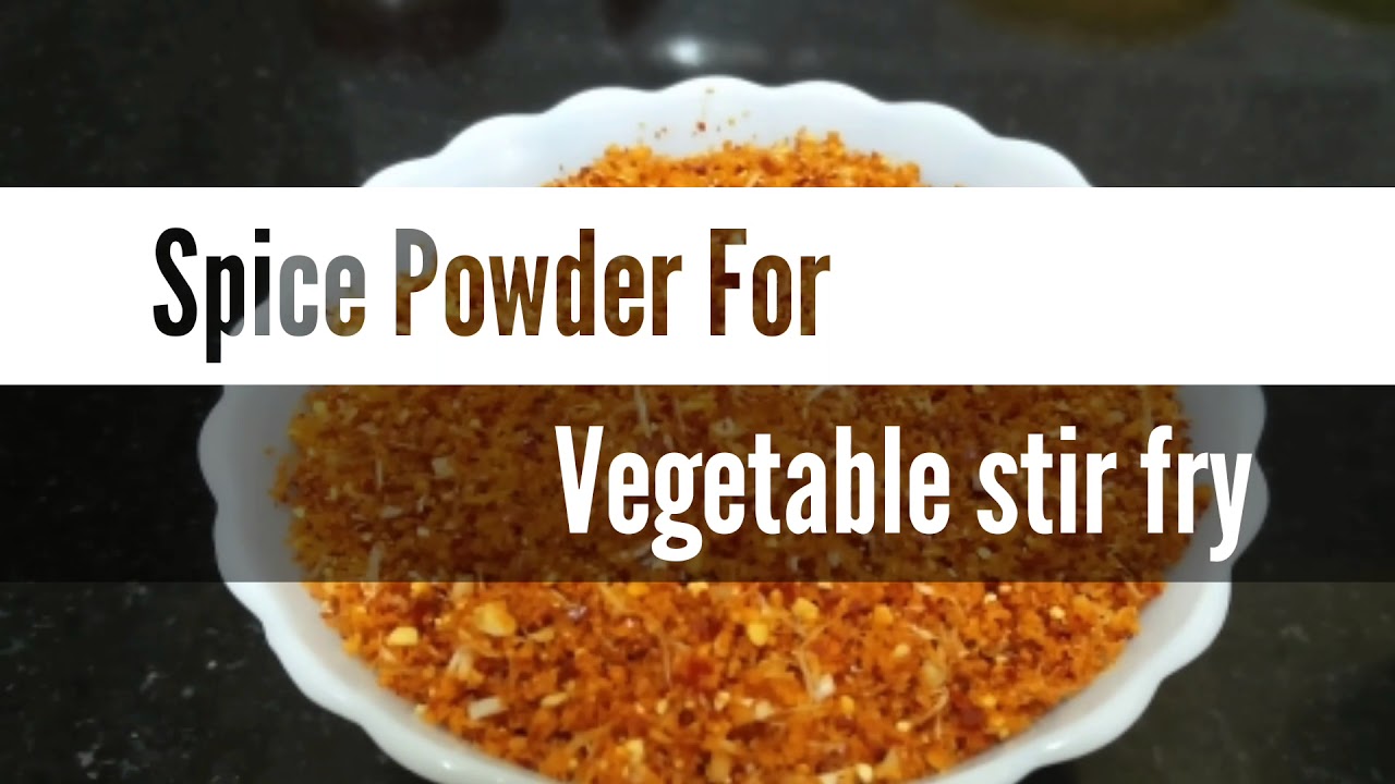 Spice Powder for Vegetable stir fry || Simple Talimpu Podi Recipe - YouTube