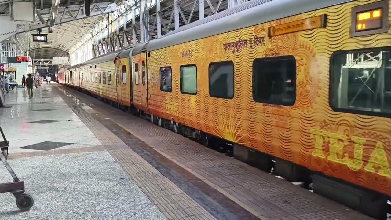 12953 August Kranti Tejas rajdhani express departing mumbai central - YouTube