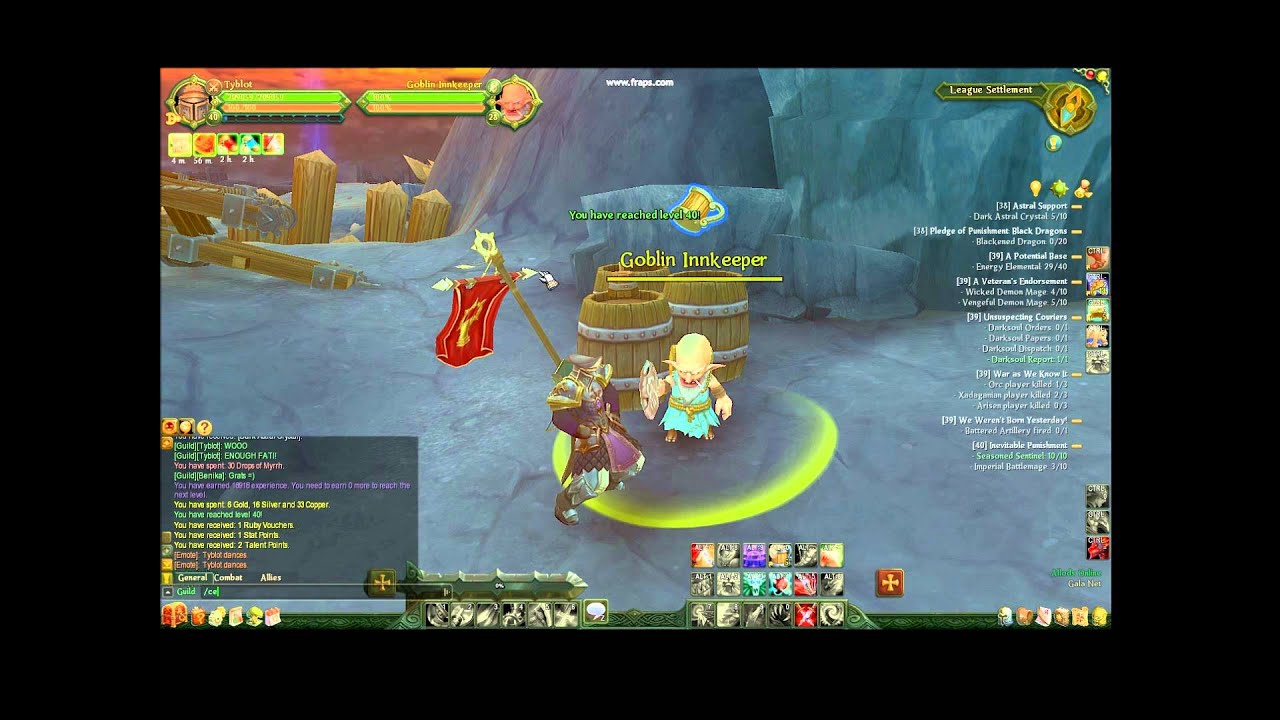 Allods Online - Tyblot hits Level 40! - YouTube