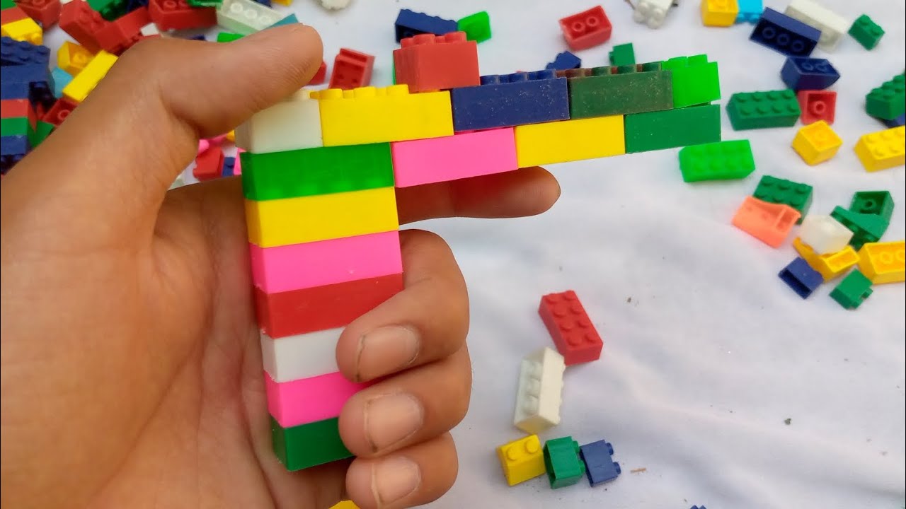 Making Rubber Band Building Blocks Gun | Step-by-Step Guide - YouTube