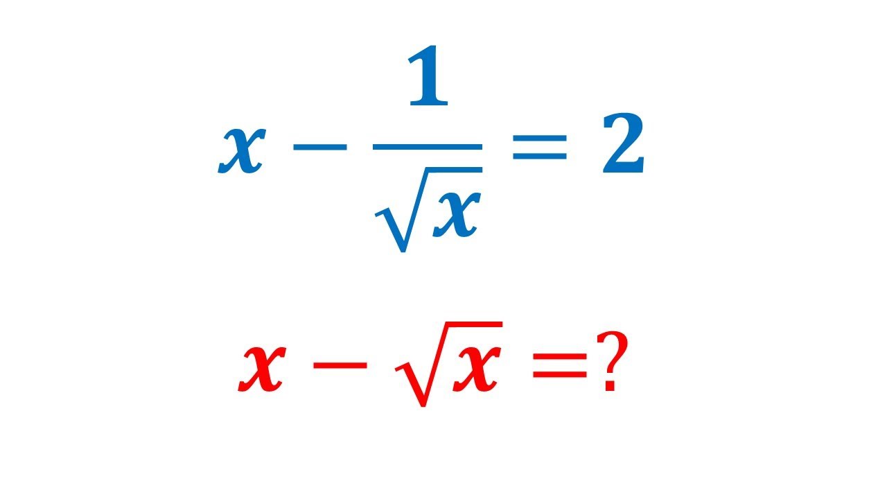 A Nice Radical Equation | Two Ways #maths - YouTube
