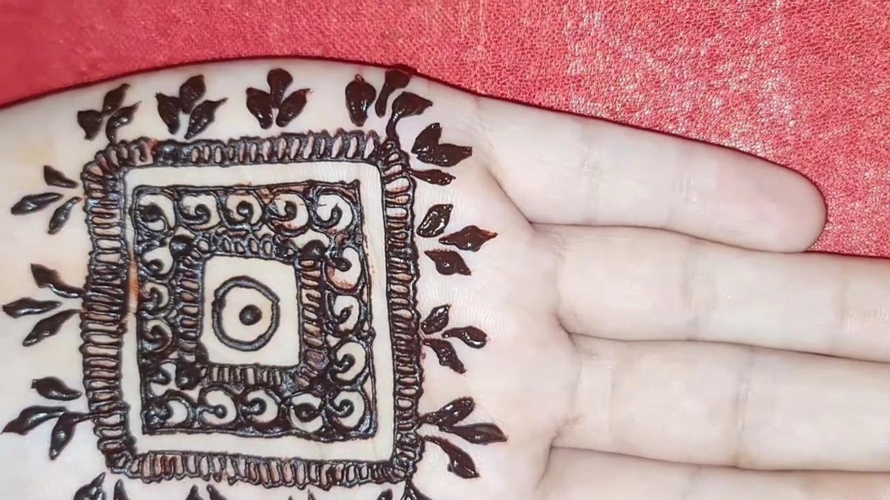 Simple tikki mehndi design| Easy front hand mehndi designs |mehandi ...