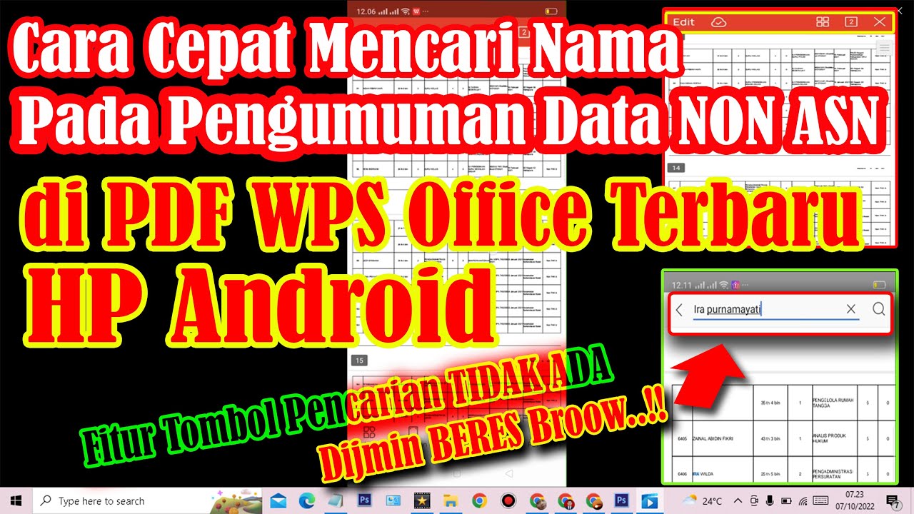 Cara Cepat Mencari Nama di File PDF HP Android | Mengatasi Tombol ...
