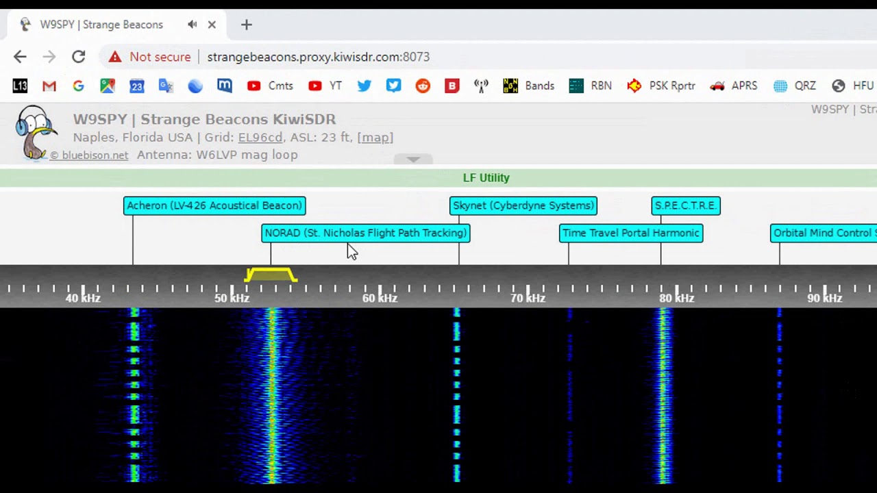 NORAD Santa Flight Tracker at 51.50 kHz - YouTube