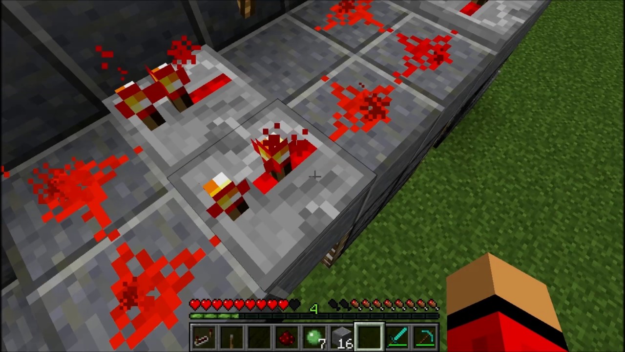 Minecraft: how to make a simple jeb door - YouTube