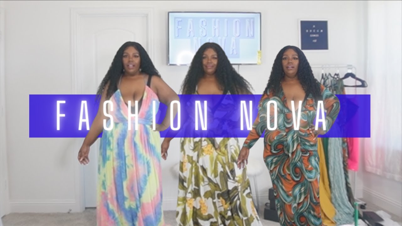 FASHION NOVA TRY ON HAUL | PLUS SIZE AND CURVY | 1X | DRESSES, WIDE ...