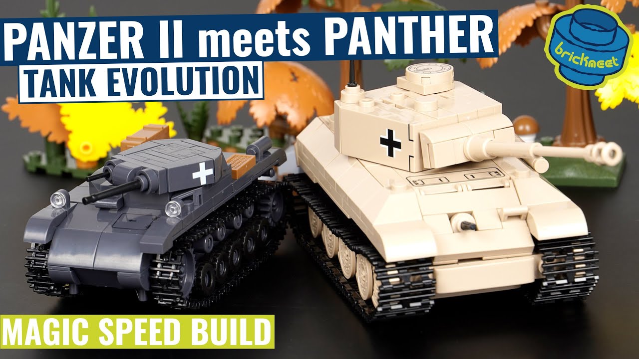 Tank Evolution - Panzer II meets Panzer V Panther - COBI 2713 & 2718 ...