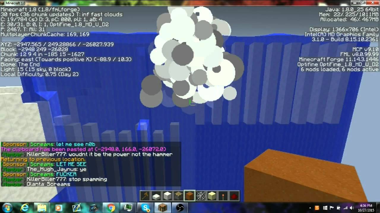 MineCraft Cannons - 255 Stacker OneShot - YouTube