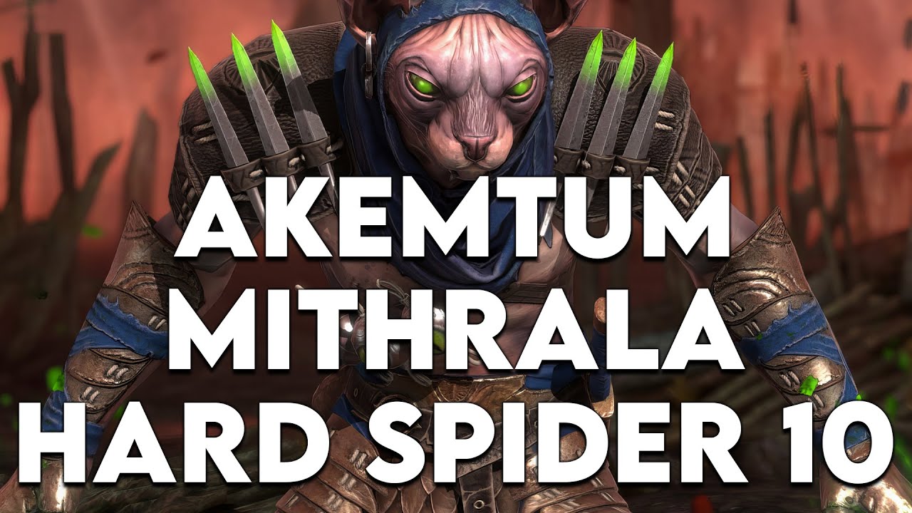 Mithrala/Akemtum Solo Hard Spider 10 - %100 with extra poisoner! 25 Sec ...