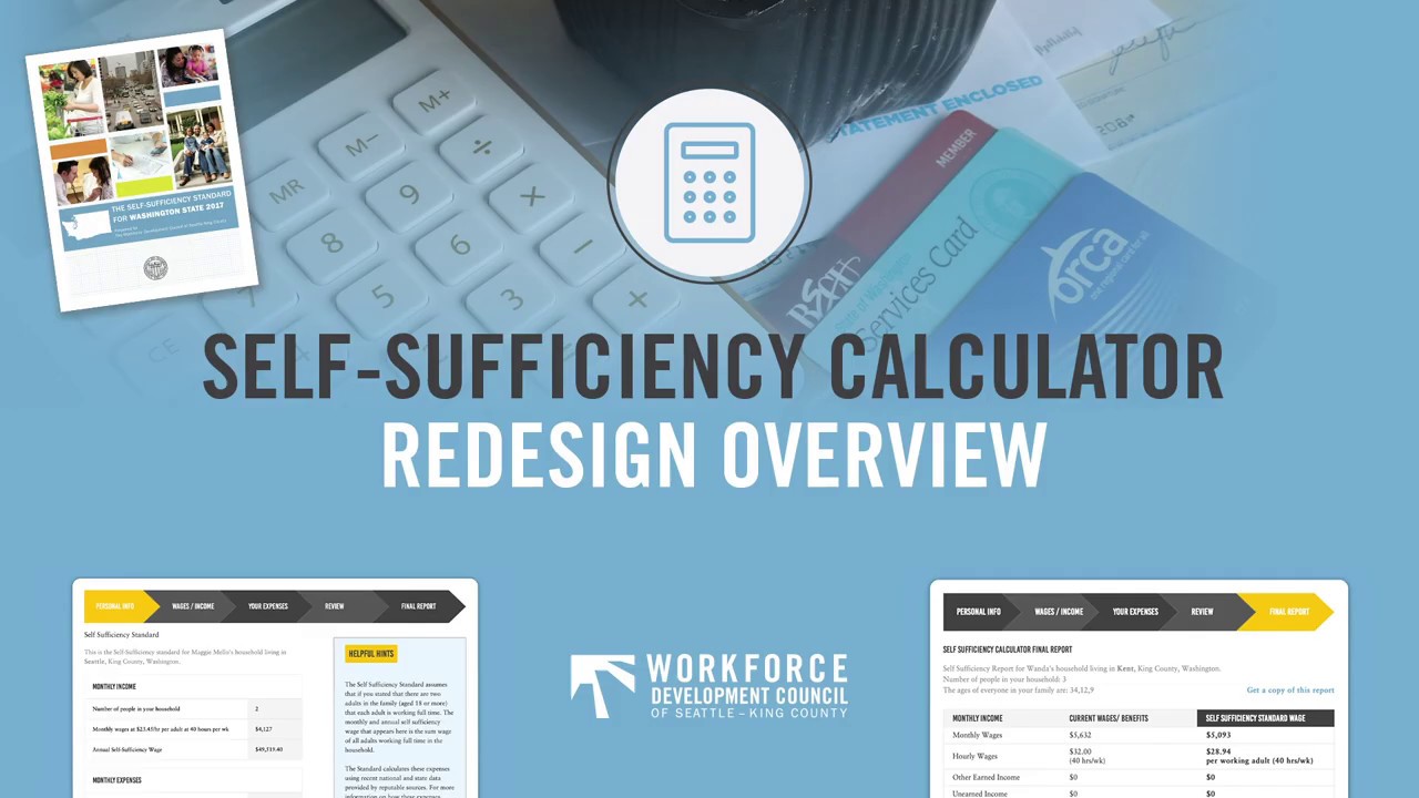 Self-Sufficiency Calculator Redesign Overview - YouTube