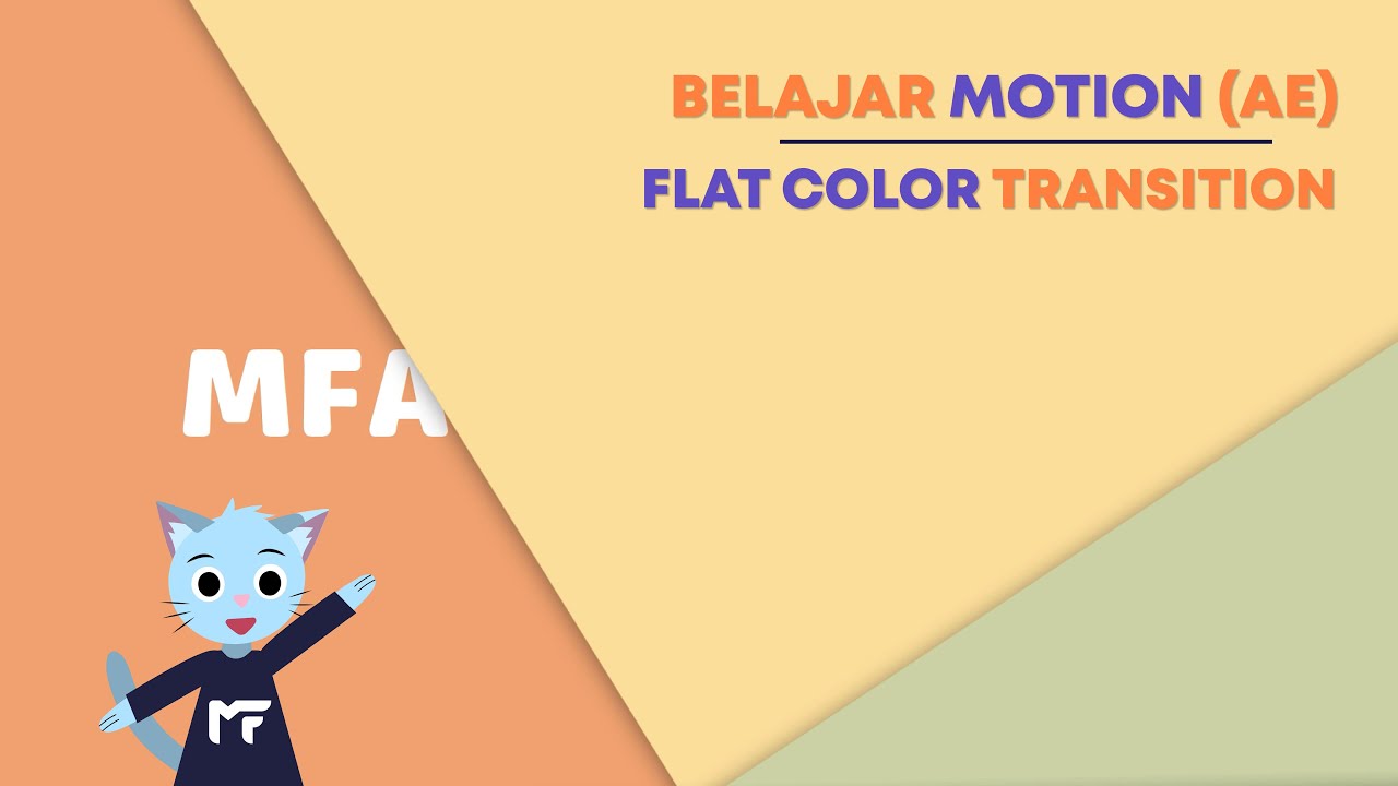 Belajar Motion After Effects - Flat Color Transition Tutorial - YouTube