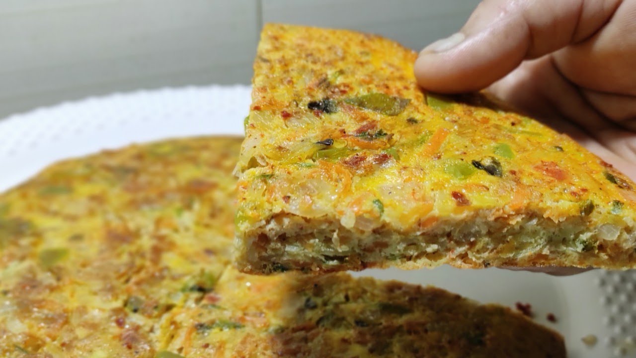 Vegetable Egg Omelette | Healthy Egg Vegetable omelette Recipe | Easy ...