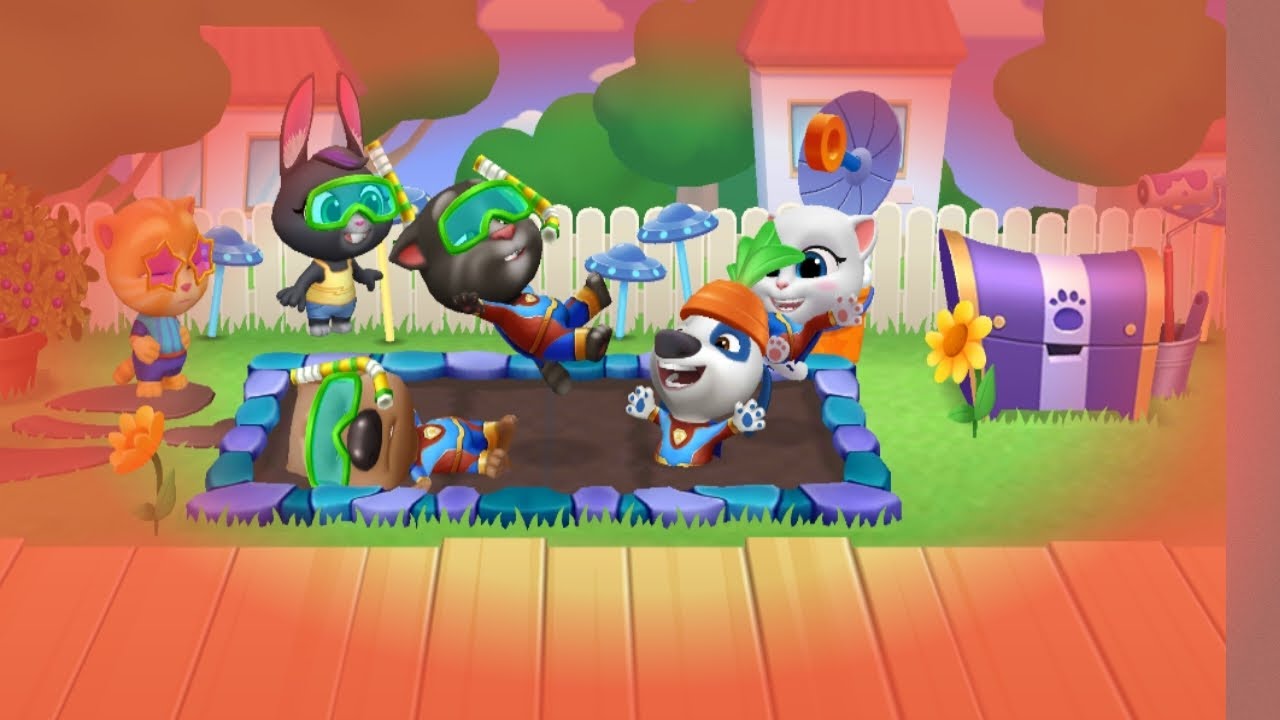 MY TALKING TOM AND FREINDS-AMONG US-GINGER FONNY MOMENT🔥🔥🔥#kids# ...