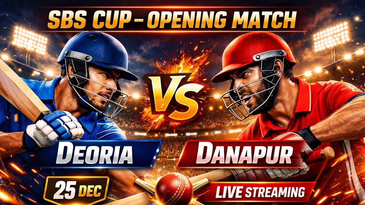 🔴(Live)|| DANAPUR Vs DEORIA SBS CUP 2025-2026 - YouTube