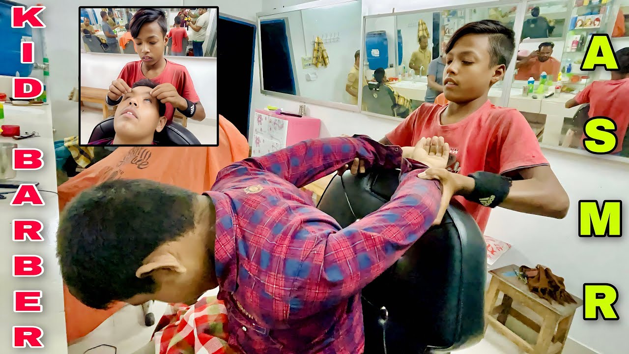 ASMR | This Kid Knows How To Enjoy Asmr Head Massage💈Face, Head, Back ...