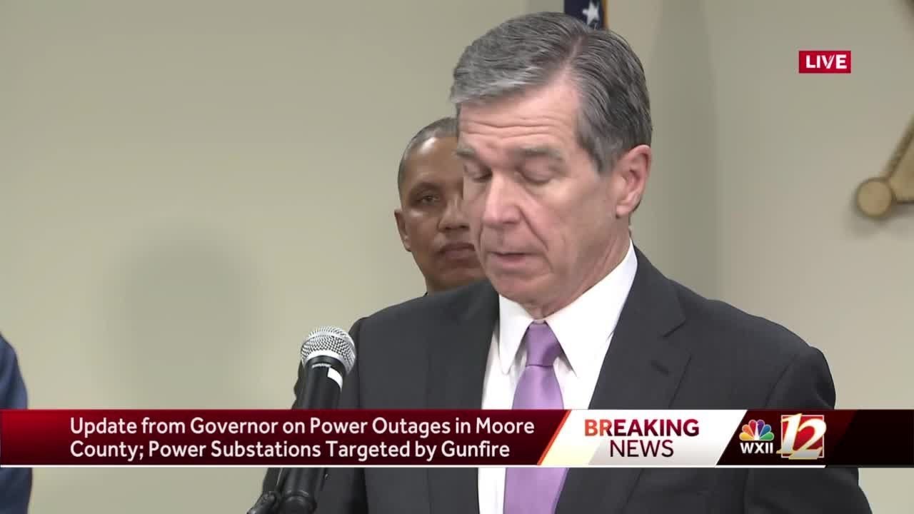 Gov. Roy Cooper to address mass power outages in Moore County following ...