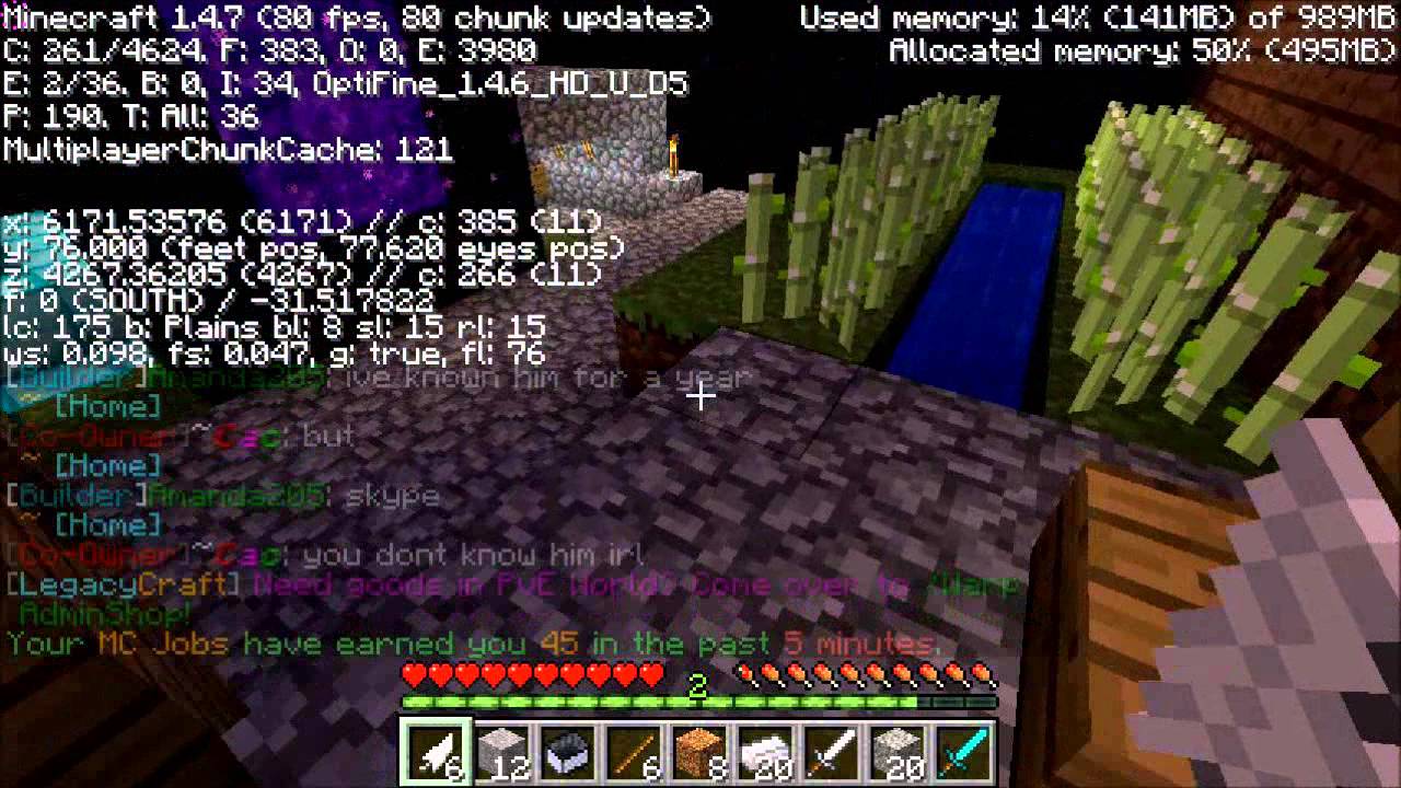 Minecraft: MSI Afterburner - 30 FPS vs 40 FPS vs 60 FPS (HD) - YouTube