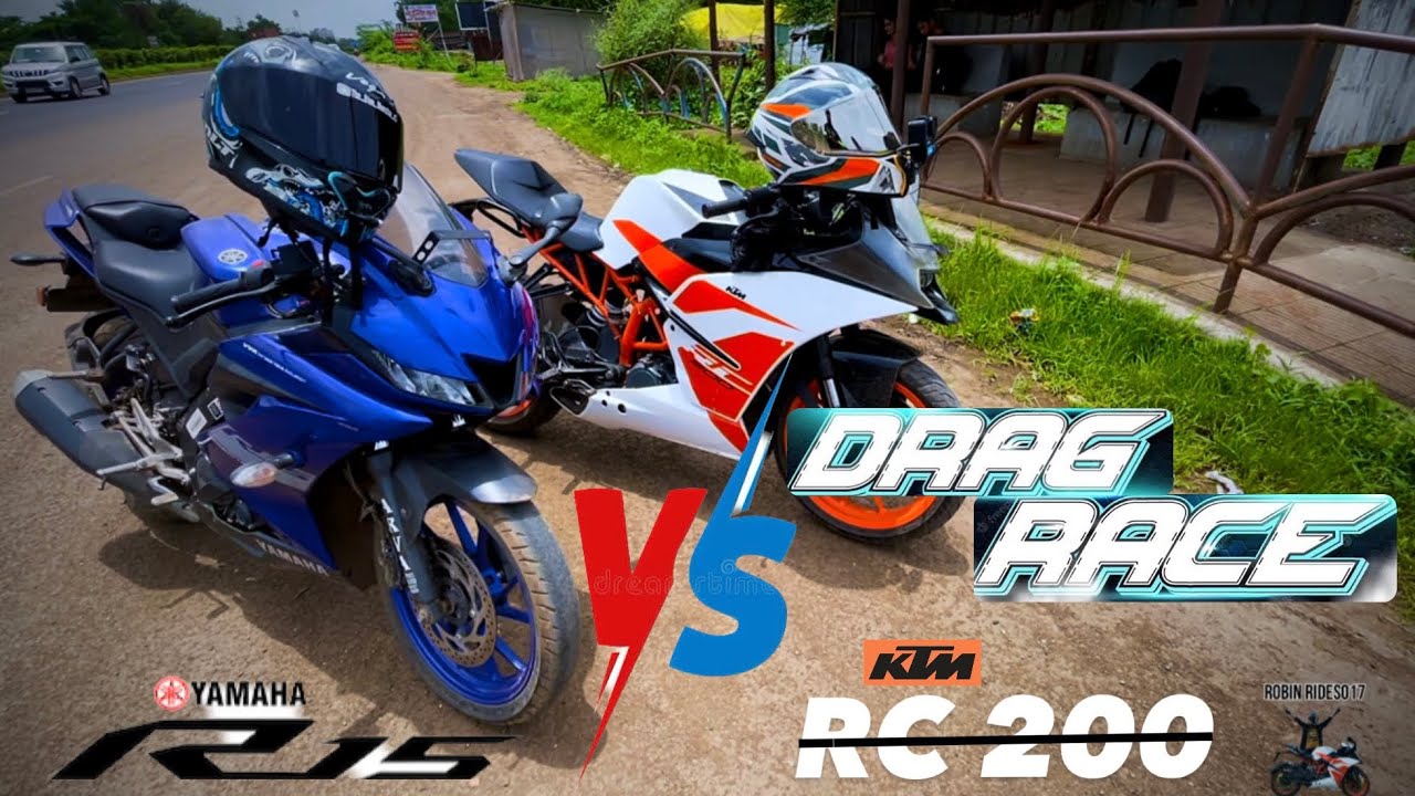 Yamaha R15 V3 vs KTM RC200 Comparison / Drag race../ Top End Race../ # ...