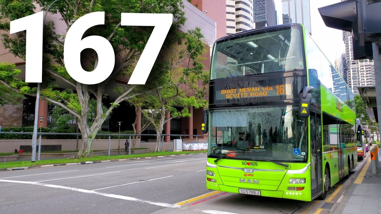 SMRT Bus Service 167 [MAN ND323F (Batch 2) Joyride] - YouTube