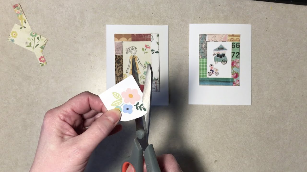 Making Note Cards With the Collaged Frames - YouTube