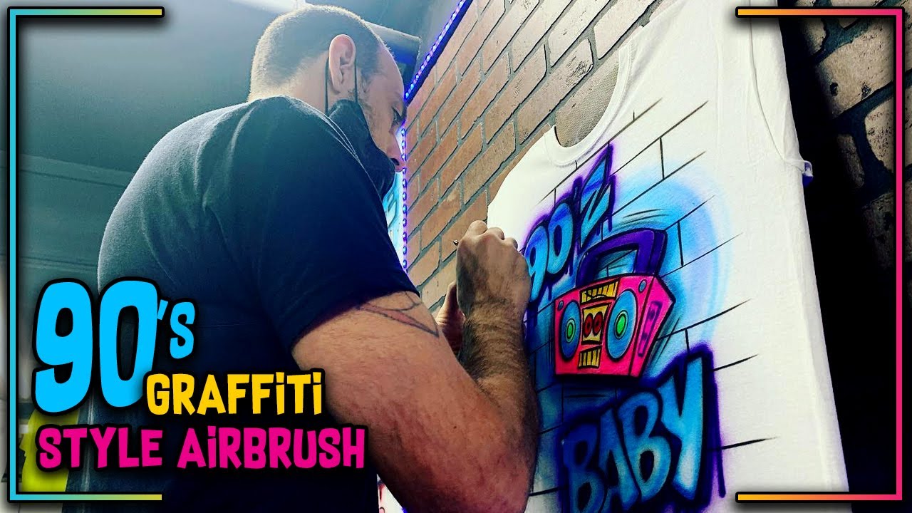 90s Graffiti Style Airbrush Design & Discussion! - YouTube