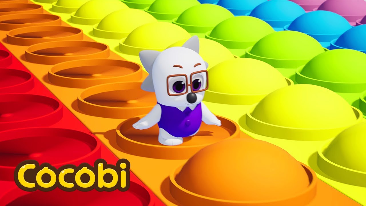 Learn Colors with Pop it | Color Videos for Kids🌈Cocobi - YouTube