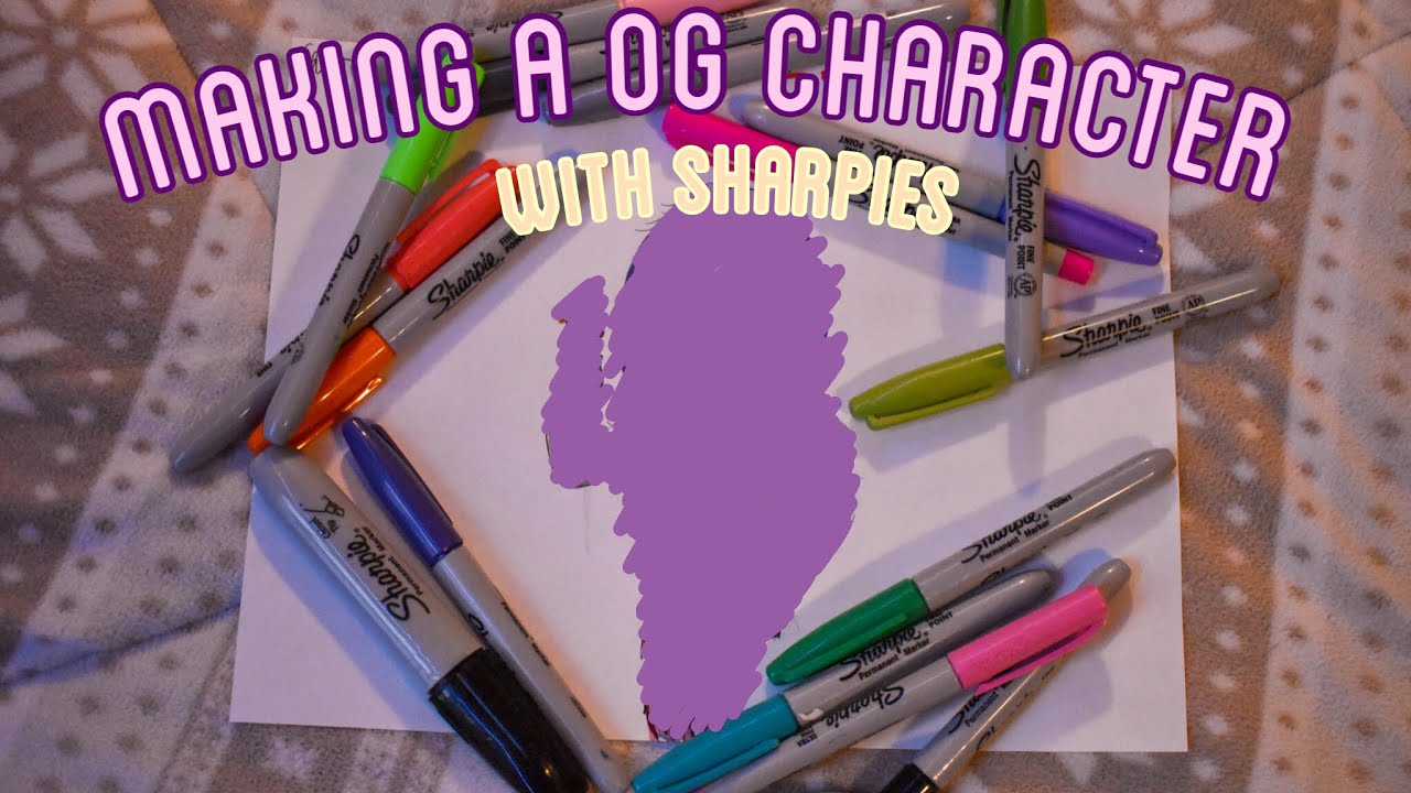 Making ART with only SHARPIES 💚 - YouTube