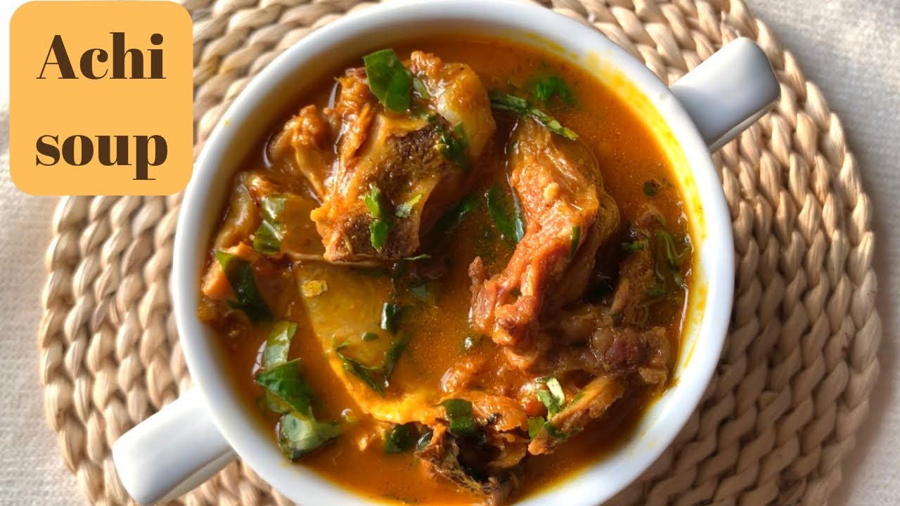 Best way to make Achi soup // Achi soup with Uziza leaves - YouTube