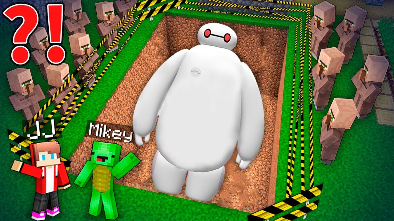JJ and Mikey Found Scary BAYMAX in Minecraft ! Maizen - YouTube