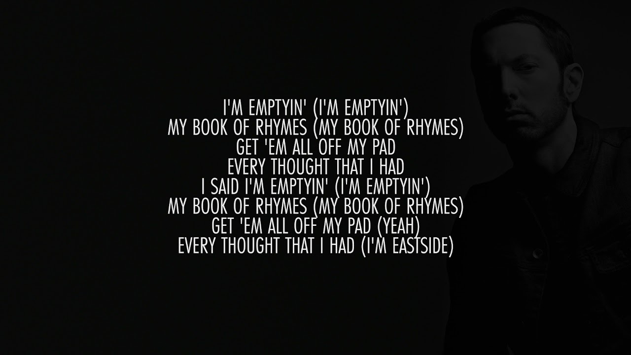 Book of Rhymes Lyrics by Eminem feat DJ Premier - YouTube