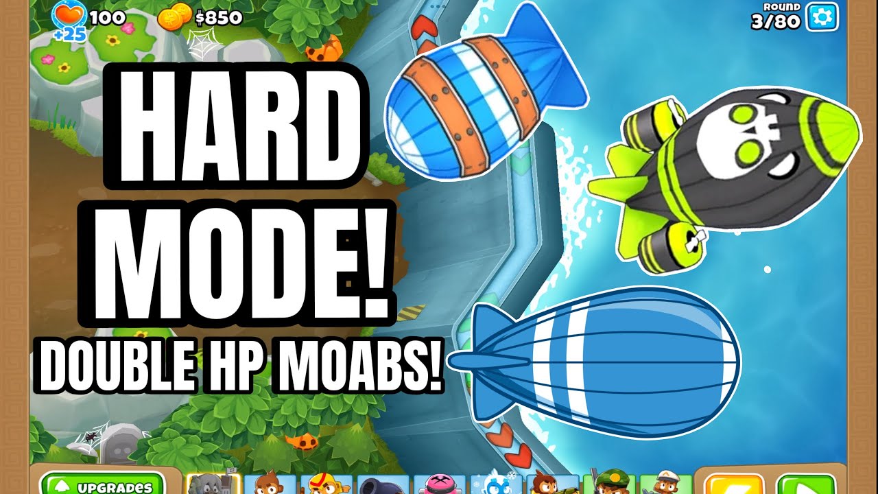 HOW TO WIN FLOODED VALLEY MAP! HARD MODE! DOUBLE HP MOABS! *BLOONS TD 6 ...