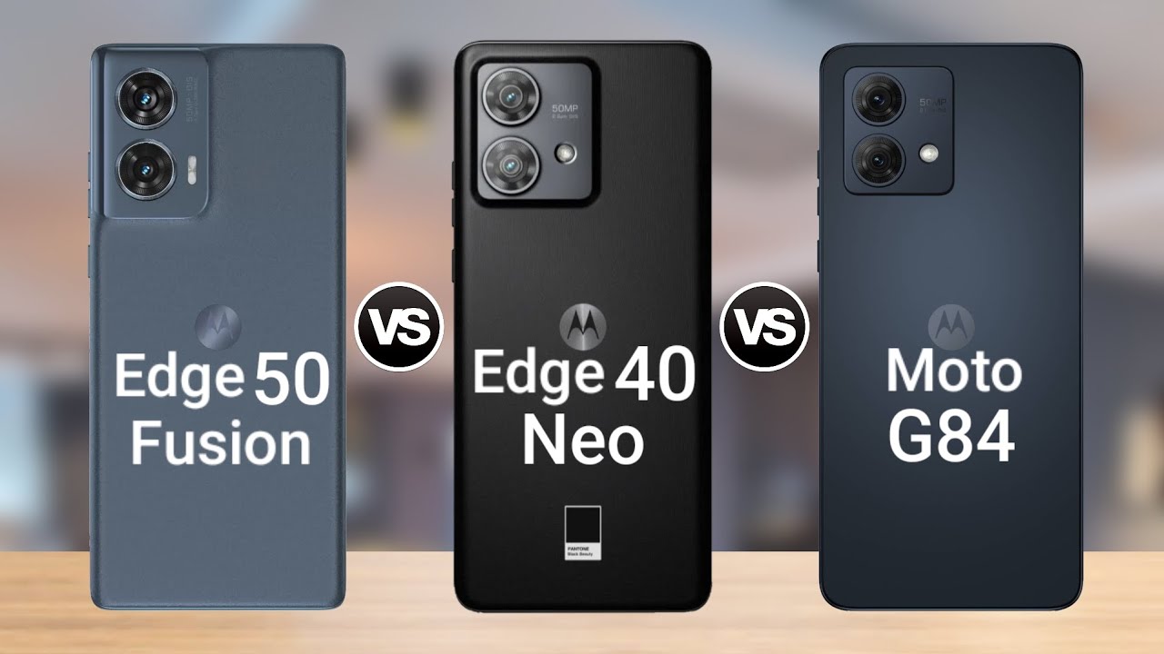 Moto Edge 50 Fusion Vs Moto Edge 40 Neo Vs moto G84 - YouTube