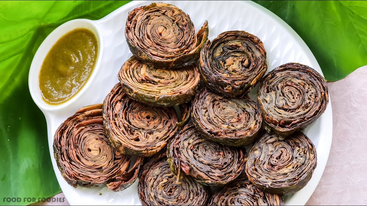 ARBI KE PATTE KE PAKODE | PATRA | PATODE | MONSOON SPECIAL | AALUVADI ...