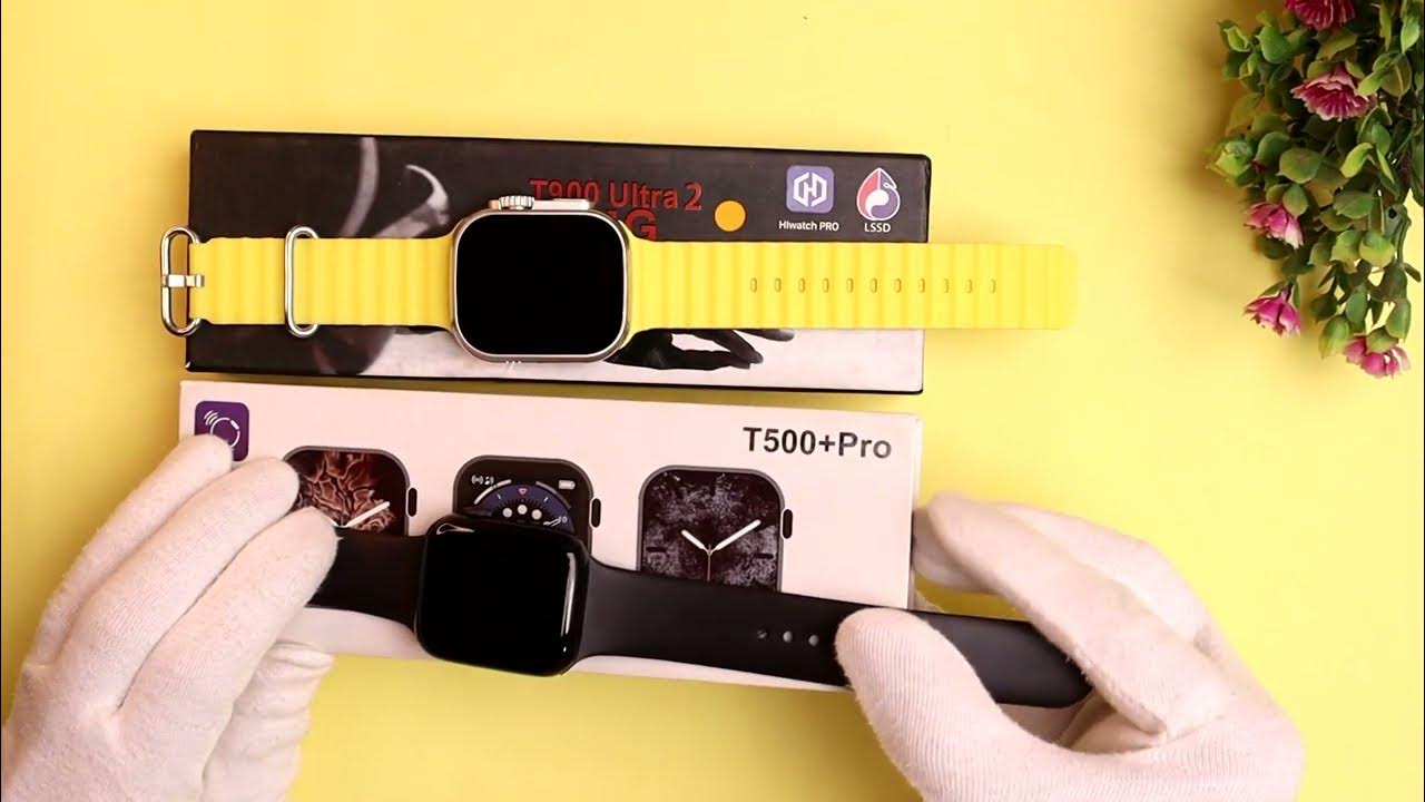 T900 Ultra 2 vs T500 Plus Pro Smart Watch Boot Speed Comparison - YouTube