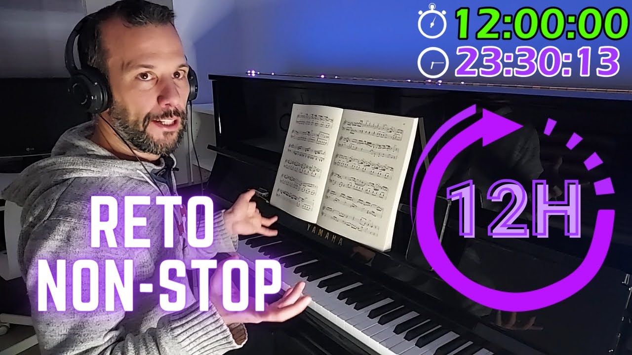 RETO 12 HORAS: Estudiando Sonata desde Cero con 8 dedos 🎹🕒 PIANO vs ...