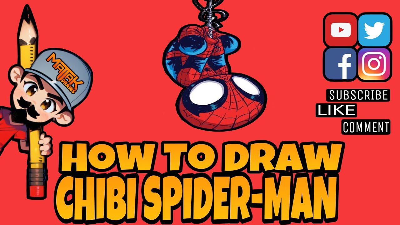 How To Draw Chibi Spider-Man #artist #howtodraw #art - YouTube